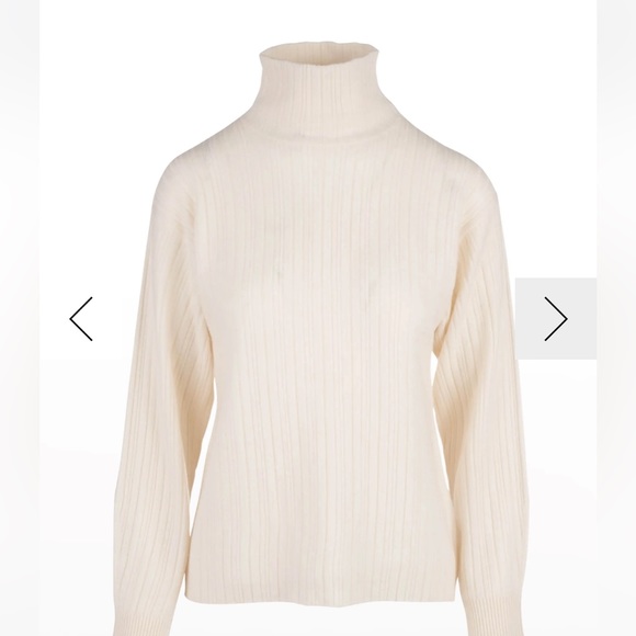 NAADAM | Sweaters | Nwt Ribbed Open Back Turtleneck Cream Xs | Poshmark